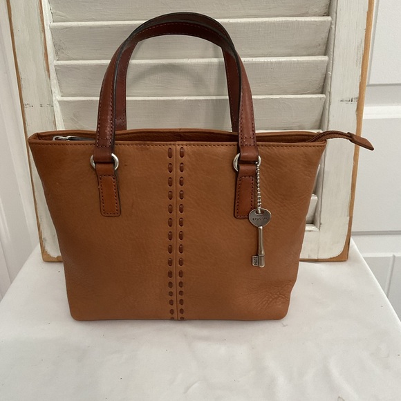 Fossil | Bags | Fossil Tan Leather Tote Bag | Poshmark
